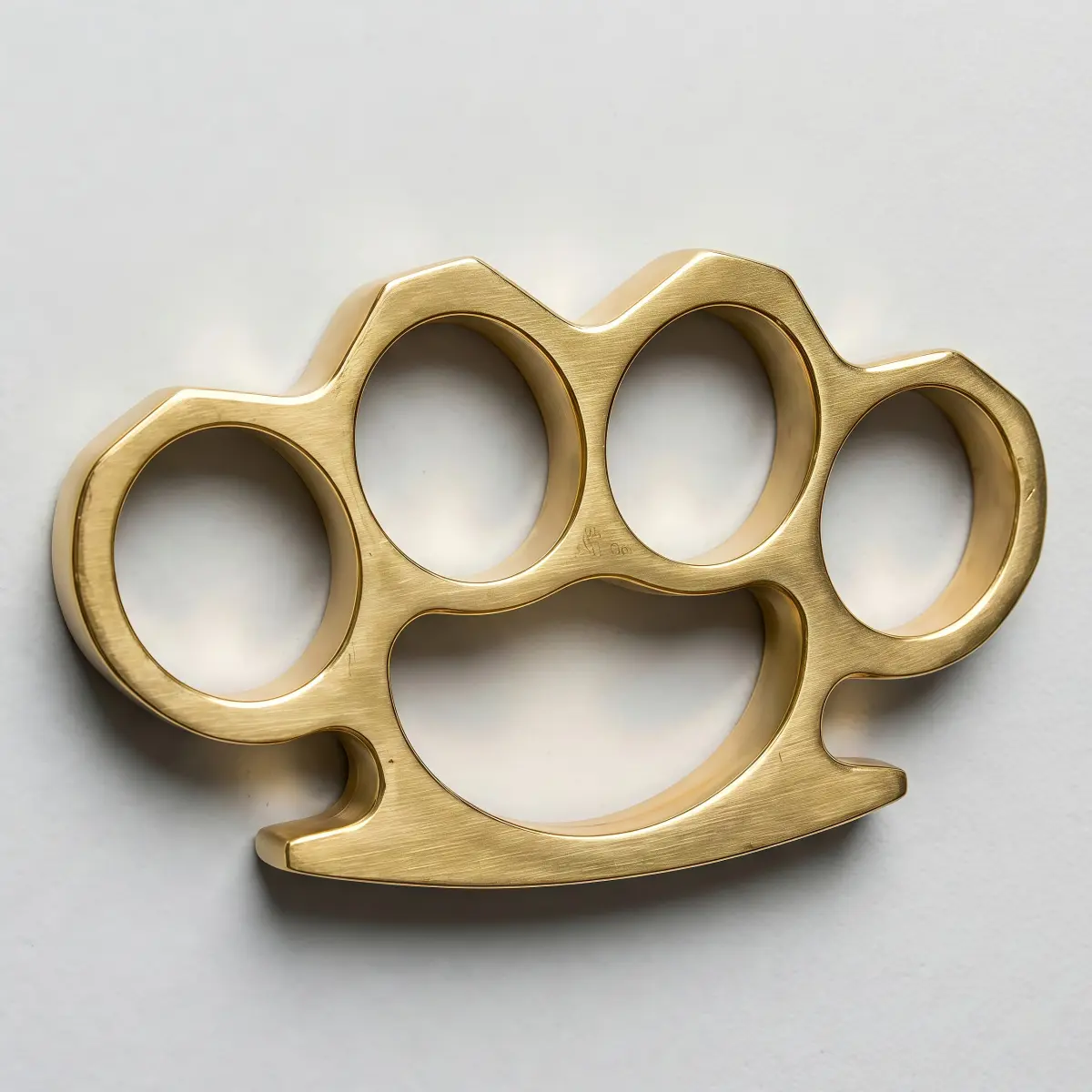 Polished Brass Knuckles Thick Four Finger Knuckle Duster Tactical EDC - BKM