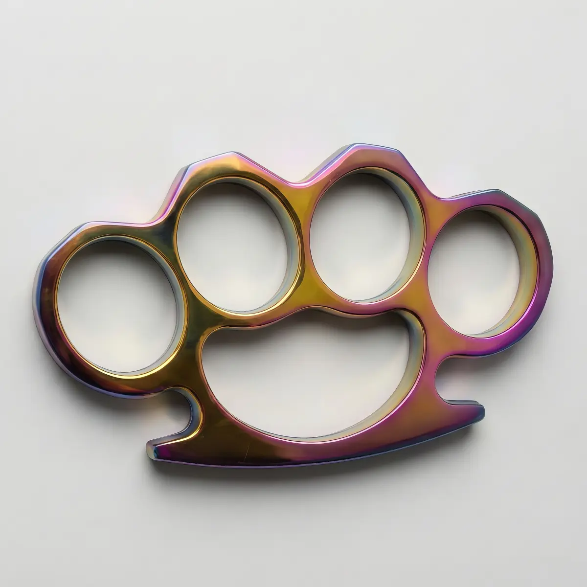 Polished Brass Knuckles Thick Four Finger Knuckle Duster Tactical EDC - BKM