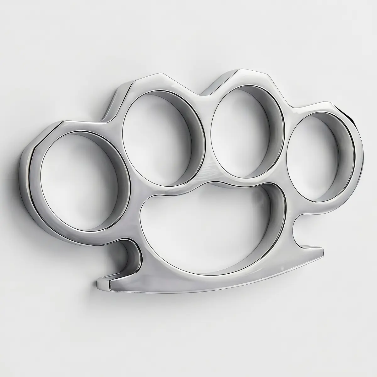 Polished Brass Knuckles Thick Four Finger Knuckle Duster Tactical EDC - BKM